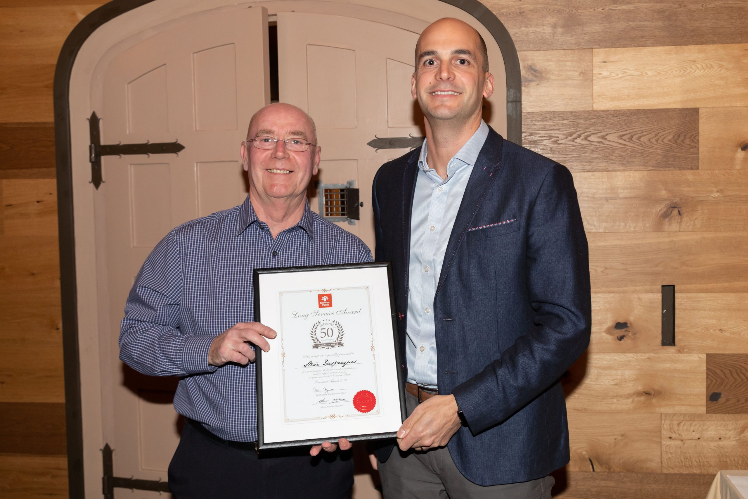 Longest serving employee retires from Norman Piette - Norman Piette