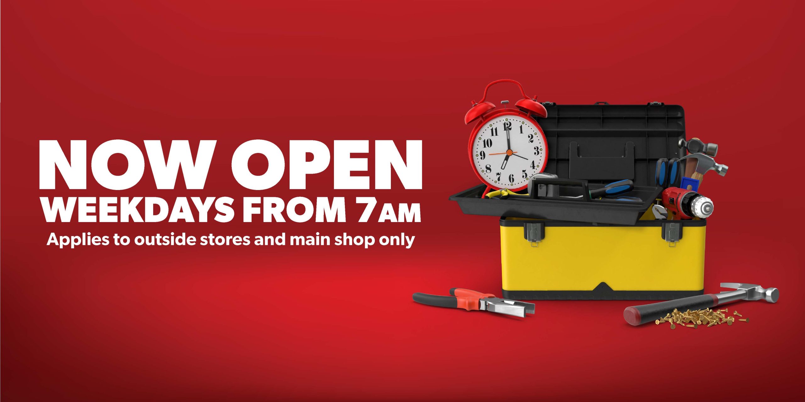 We are now open from 7am on weekdays! - Norman Piette